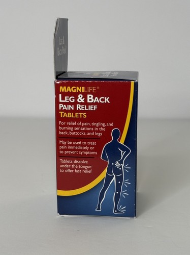 MagniLife Leg & Back Pain Relief Tablets 125 tablets each ( 2pk bundle ...