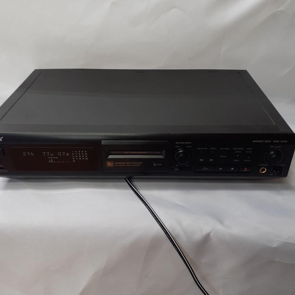 Sony MDS-JE500 MiniDisc MD Player Recorder Deck ATRAC Optical RCA ...