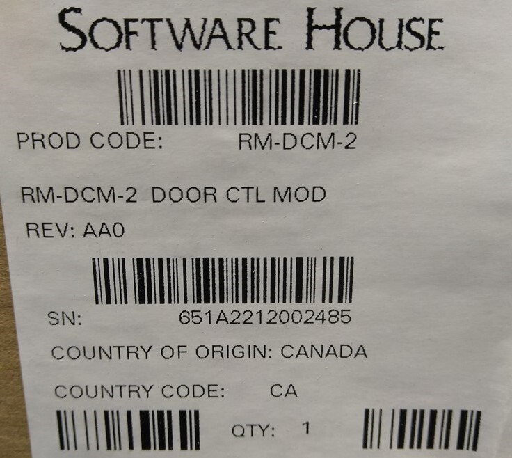 Software House RM-4E Door Control Module in RM-DCM-2 Enclosure | eBay