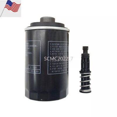 Engine Oil Filter w/ Pressure Pipe For VW GTI Passat AUDI A3 A5 Q5 TT ...