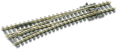 Peco Sl-E396 Scale N Code 80 Electrofrog: Left Medium 14° Turnout -123. ...