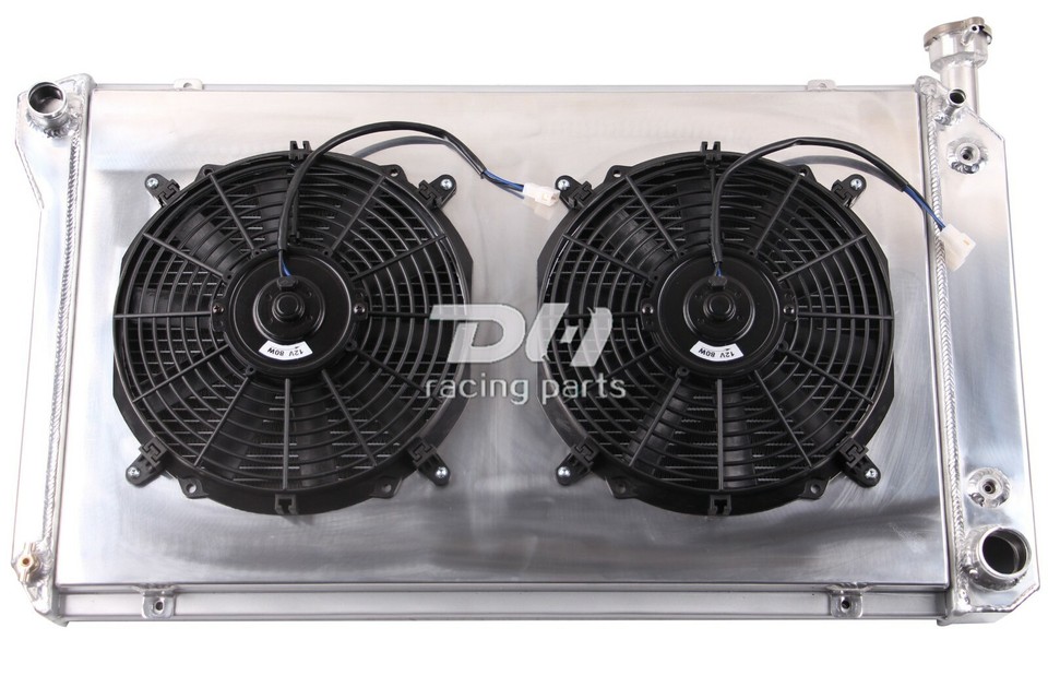 28''W 3 ROW RADIATOR+SHROUD+FAN FOR 1988-1997 CHEVY GMC C/K TRUCK 1500 ...