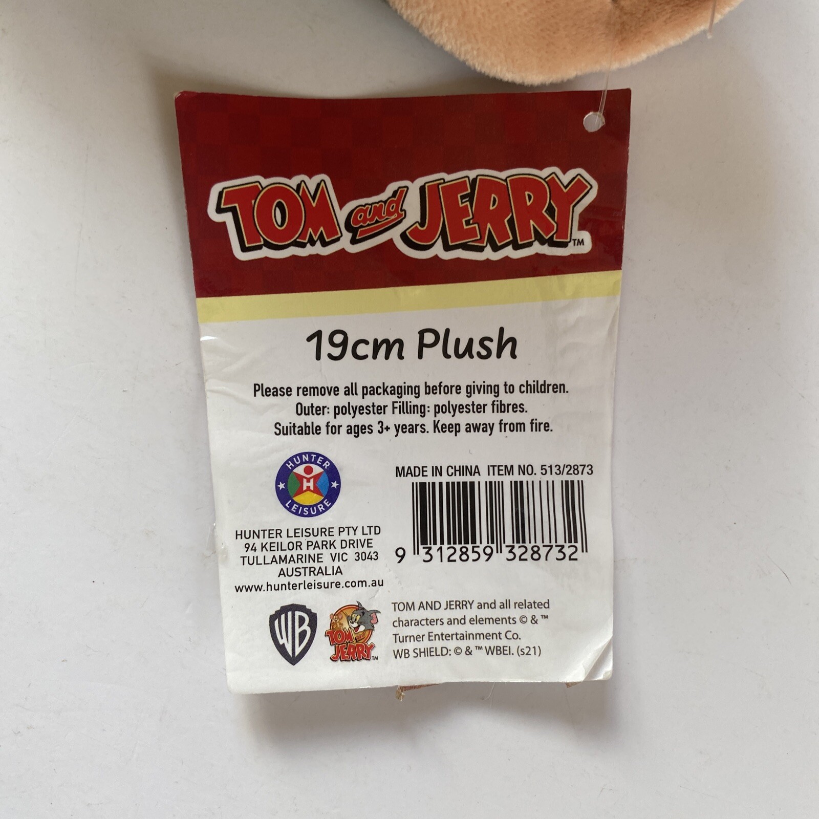 Topsy, Tom & Jerry Plush (s21) Soft Toy, Model Figure, Grey Cat, 19cm ...