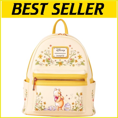 Compact Disney Pooh Floral Backpack with Adjustable Double Straps - 9 ...