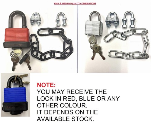 Wheelie Bin Lid Chain Lock System Easily Fitted with Padlock NO & Stop ...