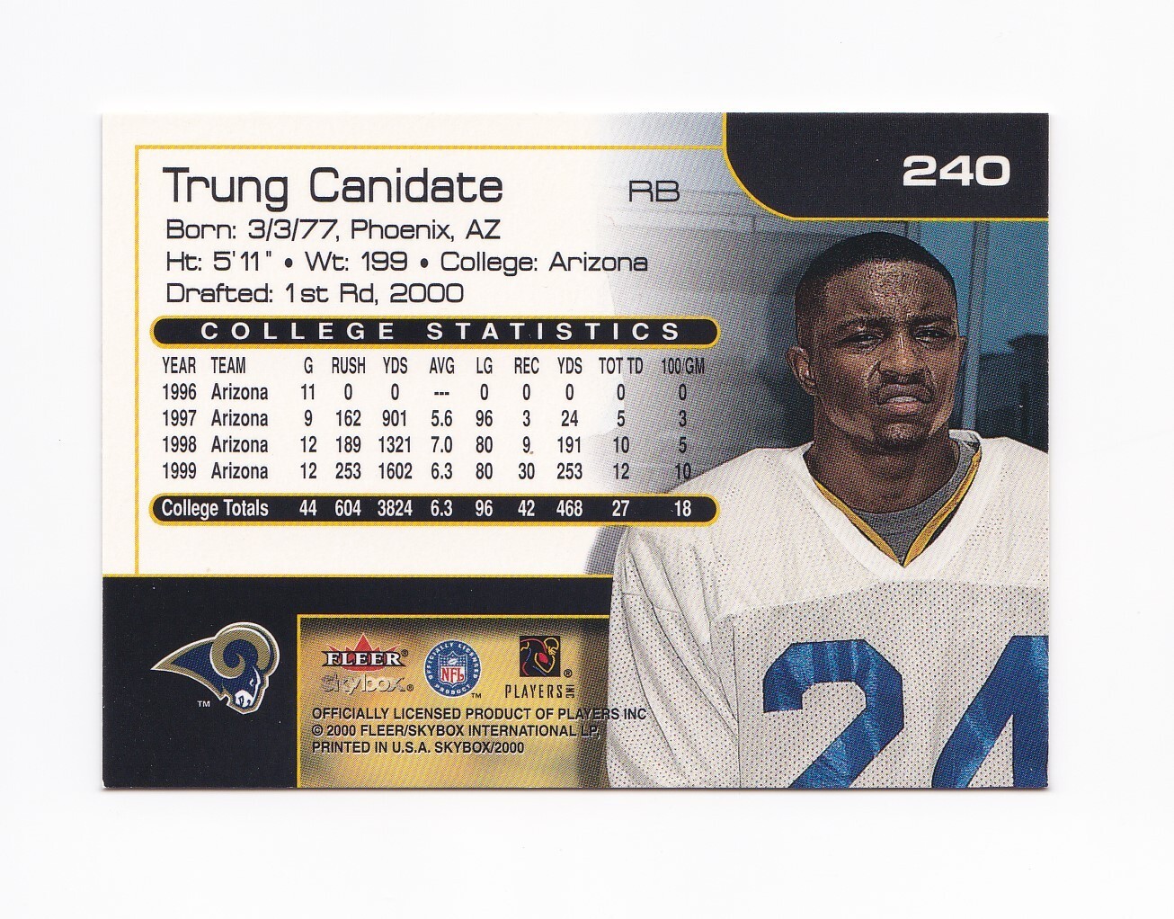 2000 Skybox - #240 Trung Canidate (RC) for sale online | eBay