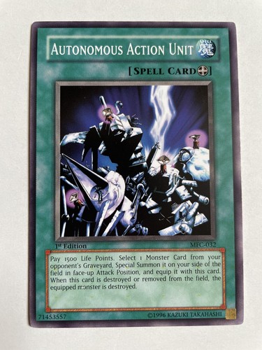 Yu-gi-oh Magicians Force: MFC-032 Autonomous Action Unit 1st Edition ...