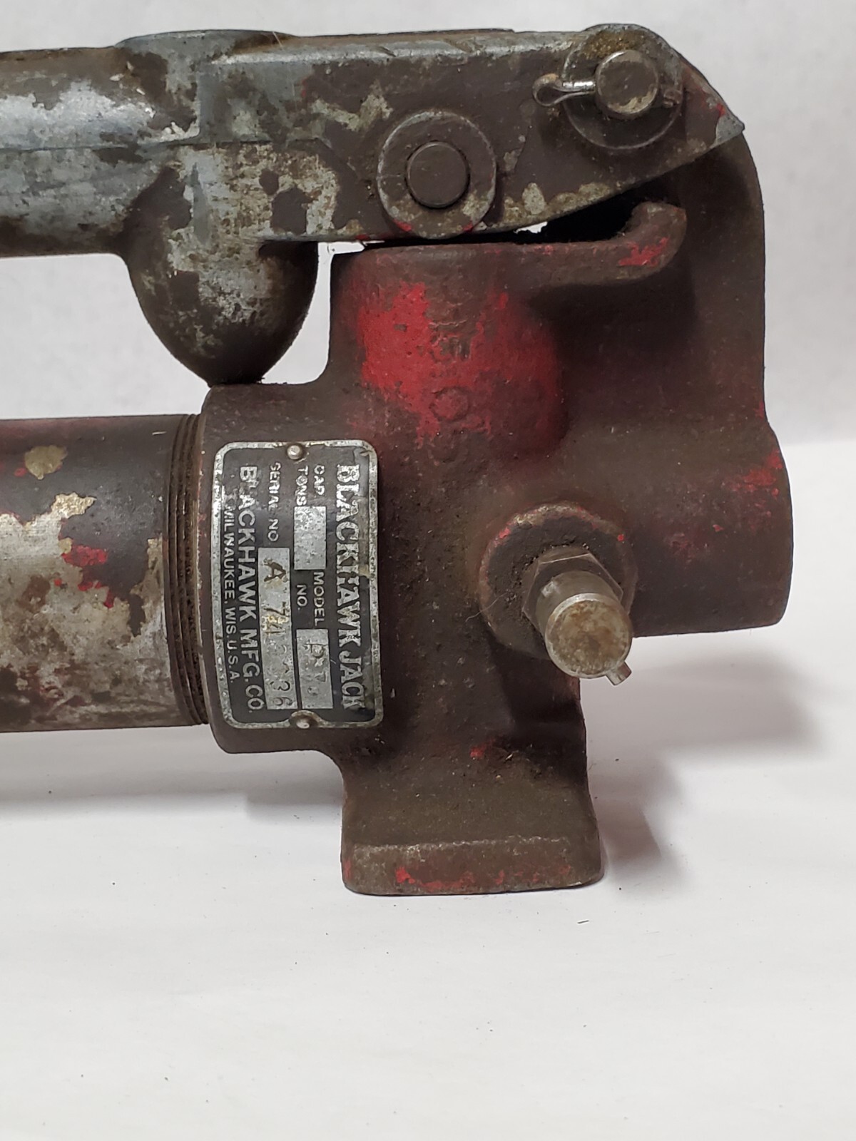 Vintage Blackhawk Jack P-76 Heavy Duty Ram Mechanics Jack - Untested | eBay