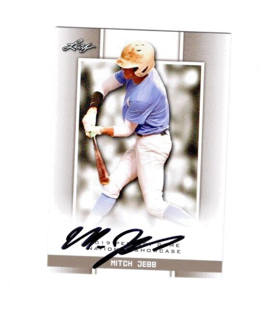 Mitch Jebb 2019 Leaf autograph signed baseball card Michigan State ...