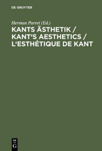 Kants Ästhetik / Kant's Aesthetics / l'esthétique de Kant by Herman ...