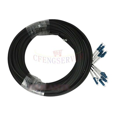 100M Butterfly 4 Cores Outdoor FTTH Fiber Optic Drop Cable SM LC UPC ...