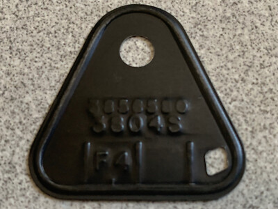 1964 CHEVROLET 409"/425HP CARTER AFB PRIMARY 3804S DATED ID TAG-ANY ...