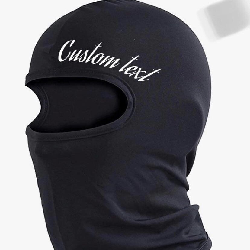 Custom Text Ski Mask Balaclava, Customizable Text Shiesty Full Face ...