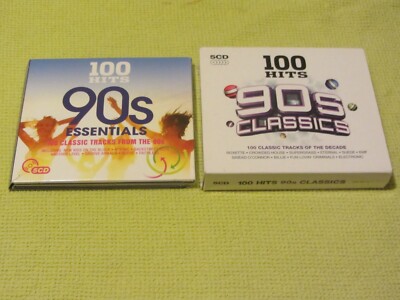 100 Hits 90s Essentials & 100 Hits 90s Classics 2 Albums 10 CDs Suede ...
