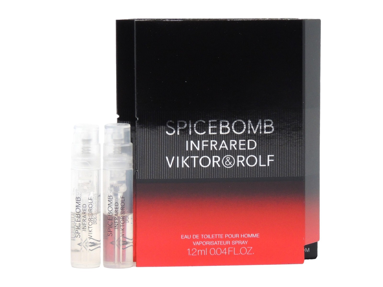 V&R VIKTOR & ROLF SPICEBOMB INFRARED 1.2ml .04fl oz x 2 COLOGNE SPRAY ...