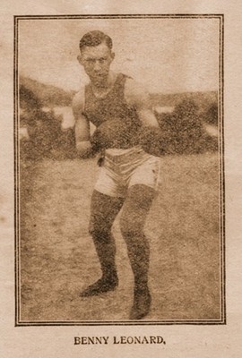 1917 Benny Leonard Lightweight Boxing Boxer Portrait Vintage Photo Page ...