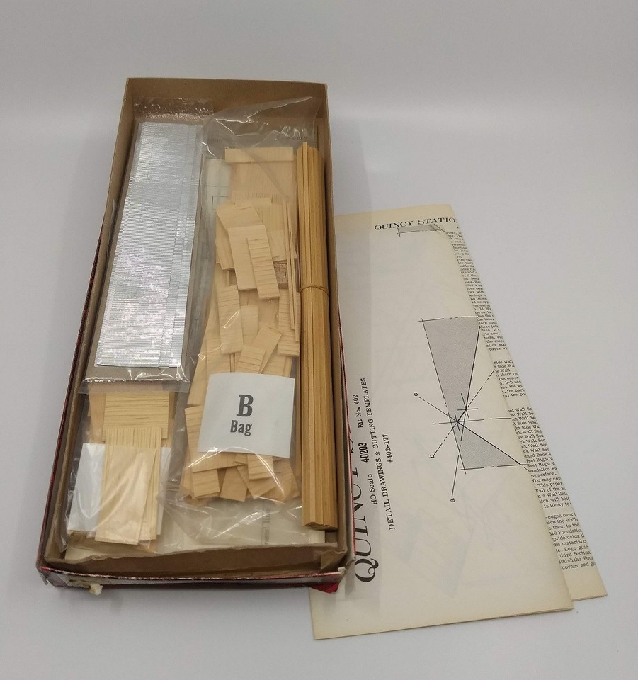 Campbell Scale Models 402 HO Scale Quincy Station Building Kit | eBay