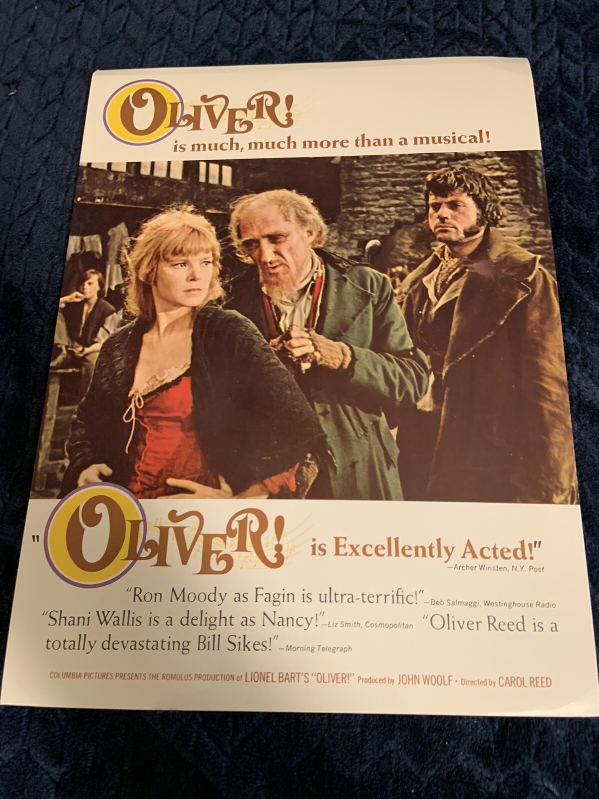 1968 OLIVER! Movie Musical Vintage Trade Print Ad Lot Of 2- 9.5” x 12.5 ...