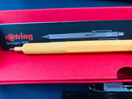 Rotring 600 Loft Limited Matte Yellow Mechanical Pencil 0.5mm w/BOX NEW ...