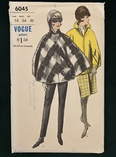 Vogue 8145 Misses Cape Vintage Size Medium 12 - 14 sewing pattern for ...