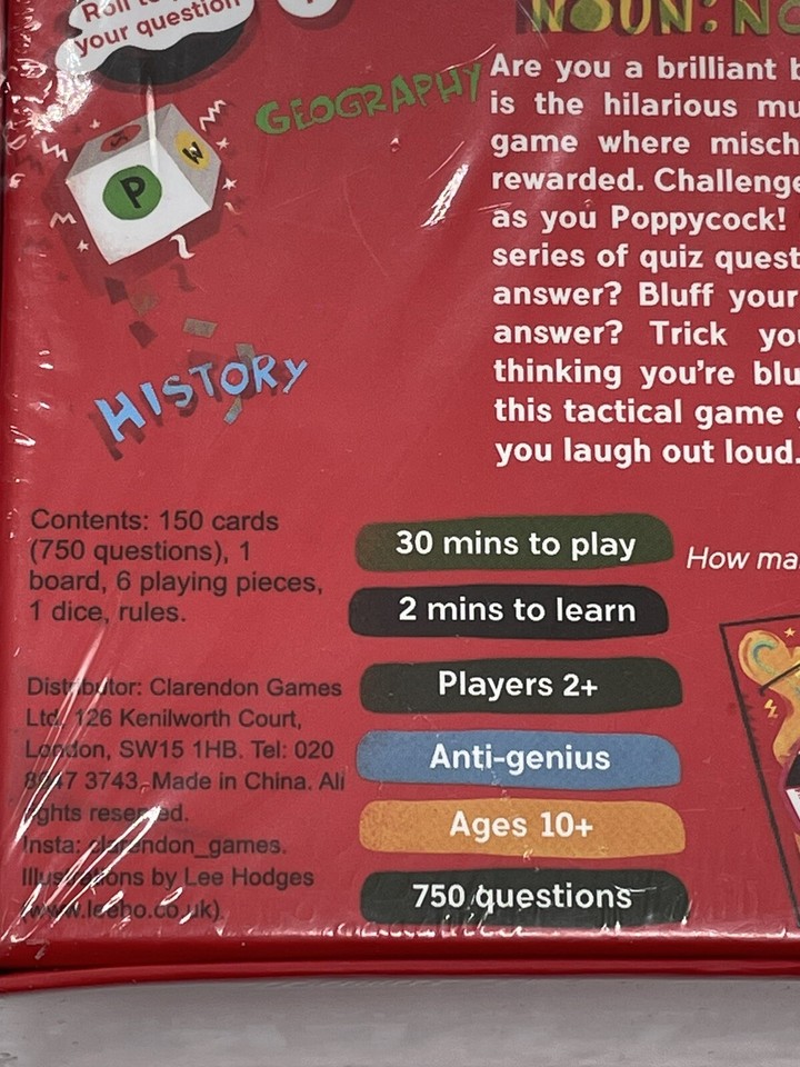 Poppycock! The Hilarious Trivia Game of Outrageous Bluffs | eBay