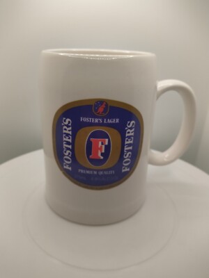 Fosters Lager Beer - 0.5L vintage mug in good condition | eBay UK