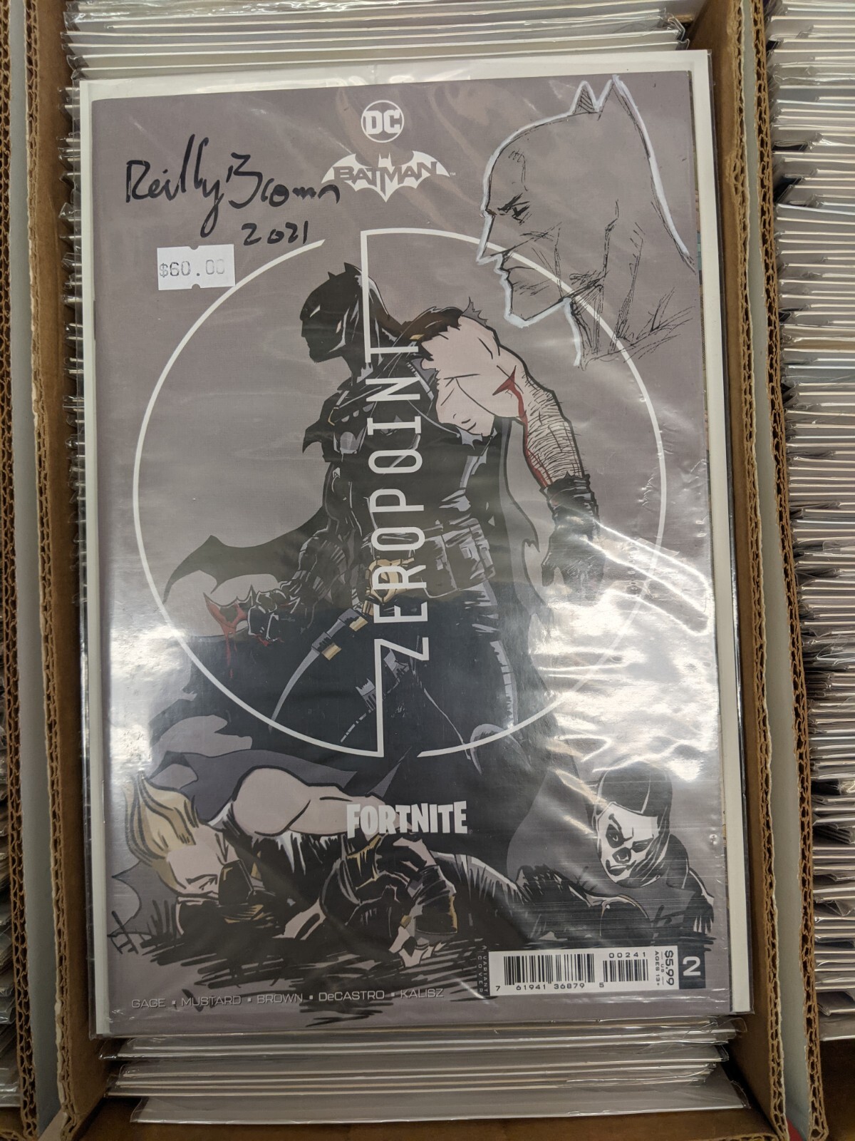 Batman/Fortnite: Zero Point #2 Cover C Reilly Brown Autograph and ...