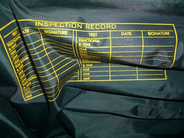 Military LRU-18/U “Vee Bottom” or “Canoe” Life Raft Assembly with CO2 ...