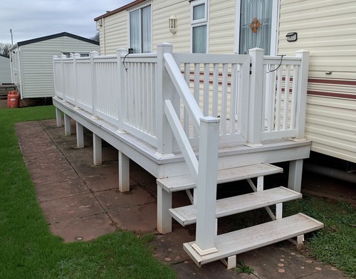 Static Caravan Decking 20x6Ft Side Decking UPVC | eBay UK