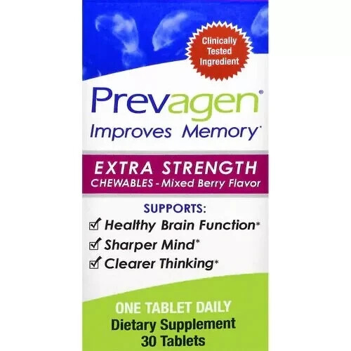 Prevagen Improves Memory Extra Strength Mixed Berry Chewable tablets ...