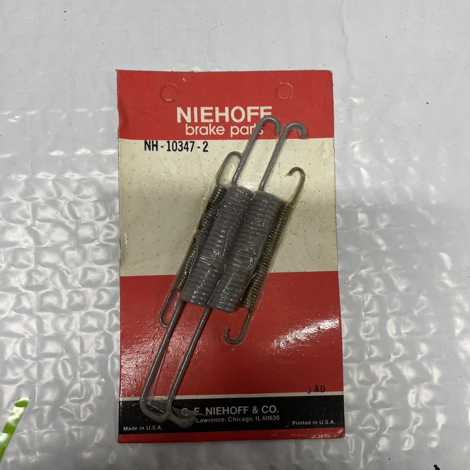 NOS , Niehoff Brake Parts NH-10347-2 , Brake Springs , C.E. Niehoff ...