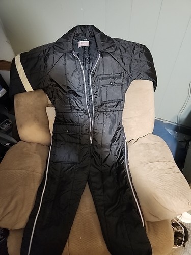 Vintage JC Penny Snowmobile Apparel Snow Suit Black USA Made Sz Small ...