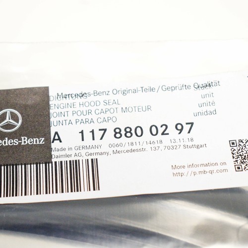 2014-2019 MERCEDES-BENZ CLA Coupe C117 Right Hood Seal A1178800297 ...