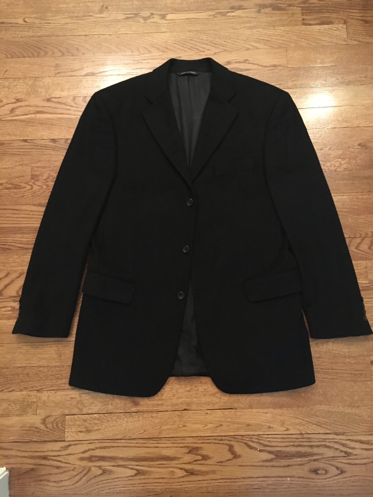 SARAR Men's BLAZER SIZE 40R 100% CASHMERE 3 Button Solid Sport Coat ...