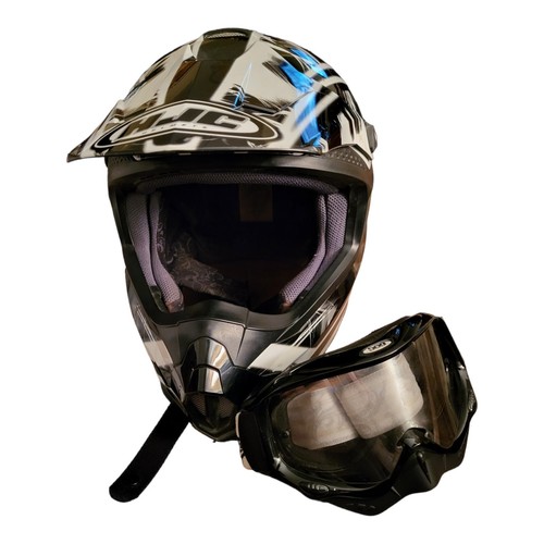 HJC CLX6 Hydron MC5 Motocross Helmet Black and Gray Graphic XXL & 509 ...