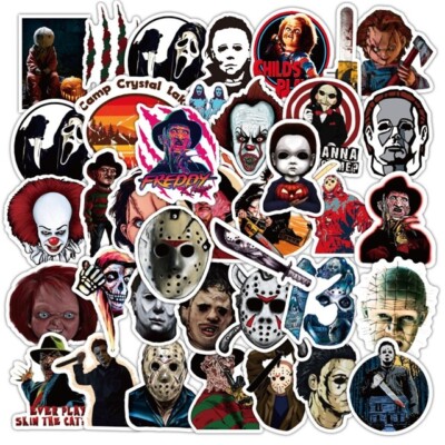Horror Stickers Packs Water Resistant Laptop Stickers Scary Movie It ...
