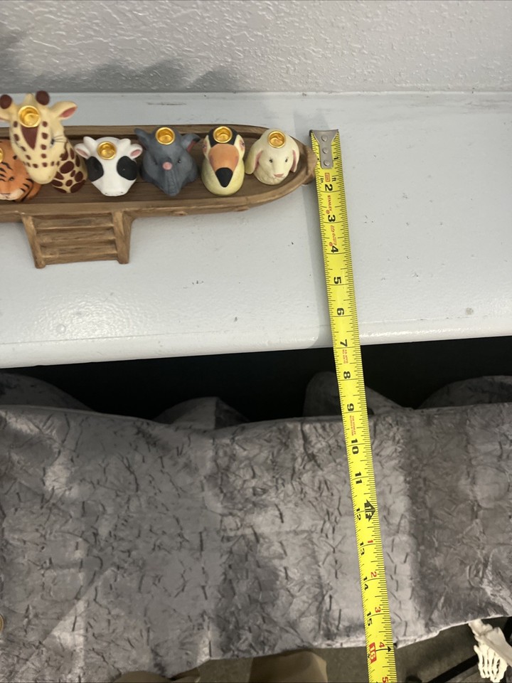 Noahs Ark Animals Hanukkah Menorah Ceramic Menorables Judaica Chanukah ...