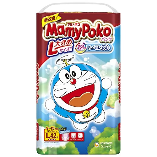 MamyPoko Doraemon Diapers Size L 9-15kg 42 count 4903111236497| eBay