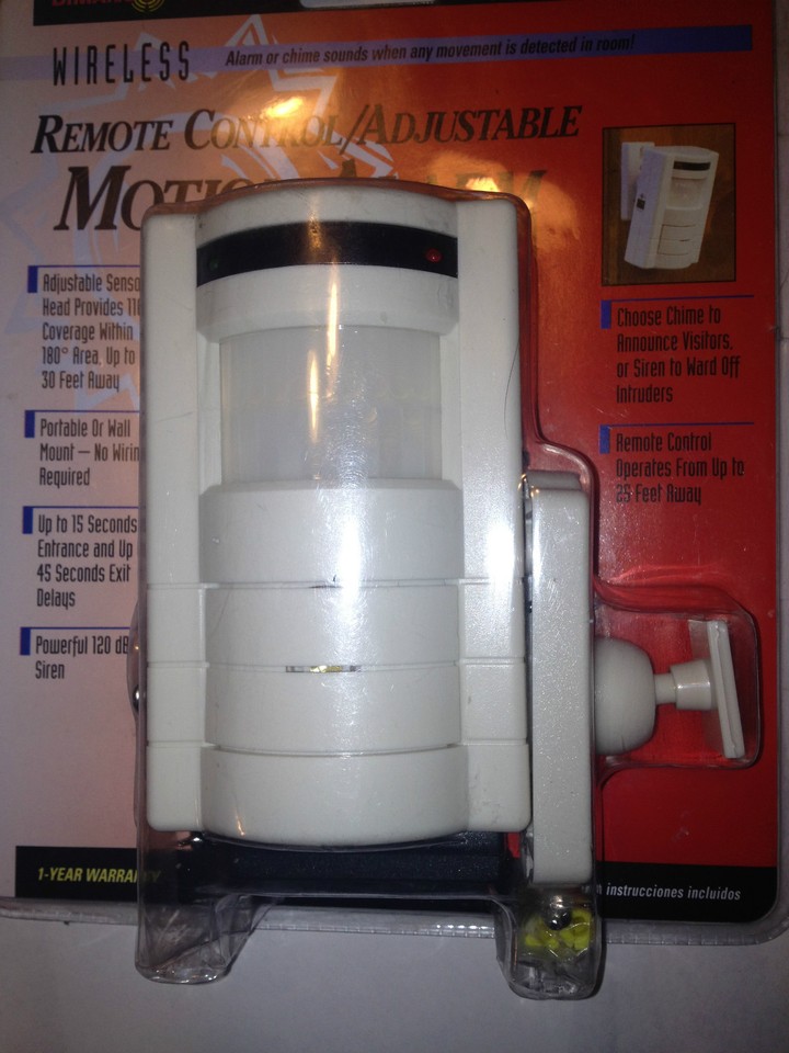 DIMANGO Wireless Remote Control Adjustable MOTION ALARM HS4370D ...