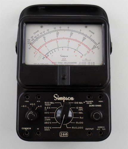 Simpson 260 Series 6 Volt - Ohm - Milliammeter No Probes for Parts or ...