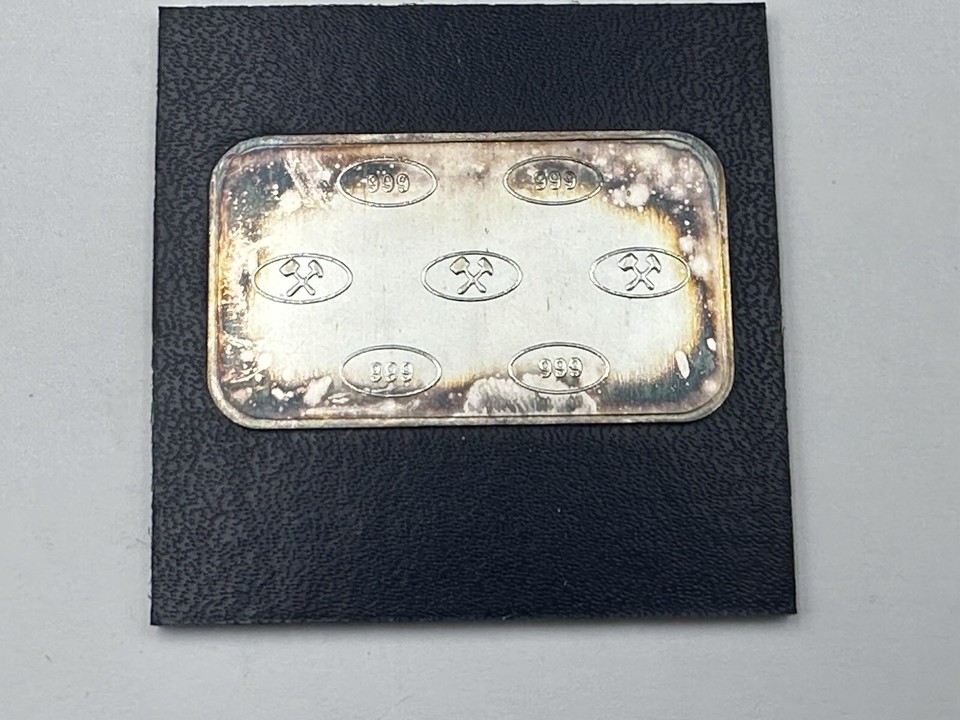 Rare Johnson Matthey London Bankers limited 1 oz 999 Silver Bar Cased ...