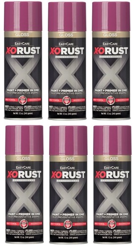 X-O Rust XOP33-AER Gloss SAFETY PURPLE Anti-Rust Enamel Spray Paint - 6 ...