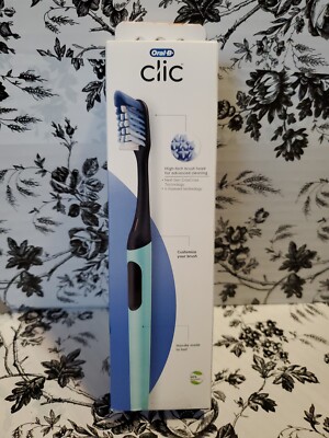 Oral-B Clic Manual Toothbrush CLICfit Mechanism Teal NEW | eBay