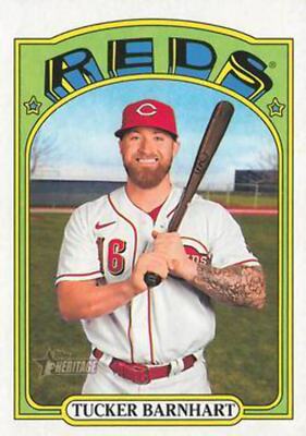 #507 Tucker Barnhart - Cincinnati Reds - 2021 Topps Heritage Baseball ...