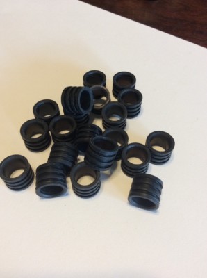 Coaxial Cable Wall Grommet/Sleeve Cover Boot Black Ribbed Rubber Lot Of ...