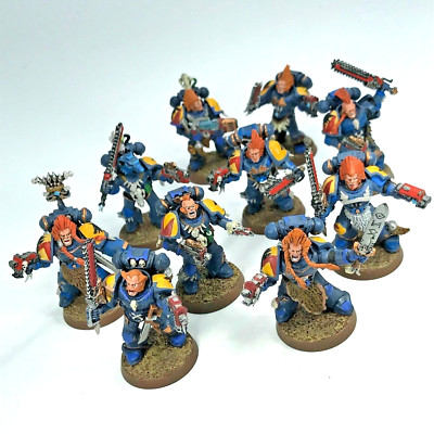 Space Wolves Blood Claws Space Marines - Painted - Warhammer 40K C2478 ...