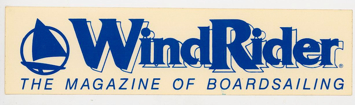Windsurf Sticker- Windrider-The Magazine of Boardsailing | eBay