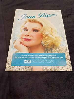 JOAN RIVERS ad with "Can We Talk?" & FAMILY GUY Peter Griffin dressed ...