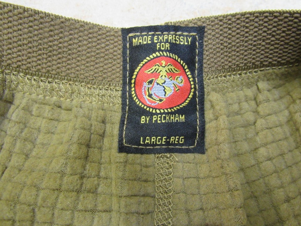 USMC Frog Cold Weather Drawers Pants Waffle Grid Polartec Large US ...