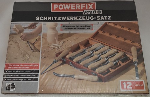 Profi Schnitzwerkzeug-Satz 12-teilig im Holzkoffer (Powerfix) | eBay.de